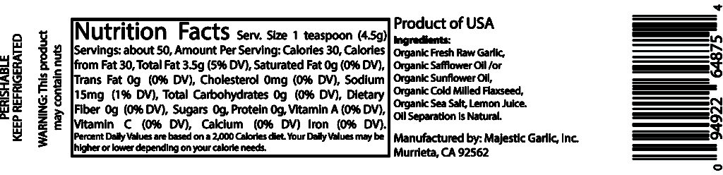 Nutrition Facts | Majestic Garlic